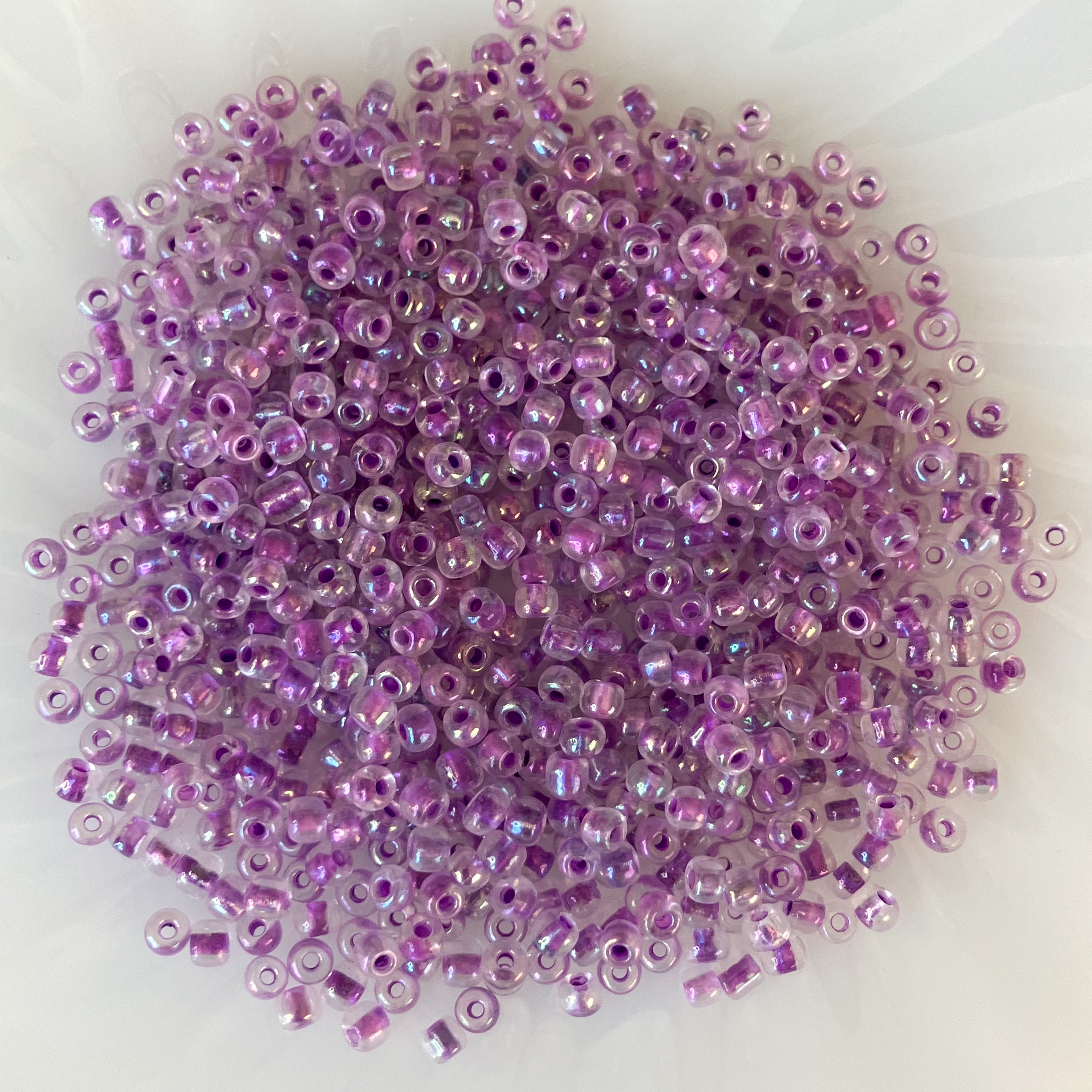 6/0 Purple Color-Lined Seed Beads – 50g Pack – Good Medicine Beading