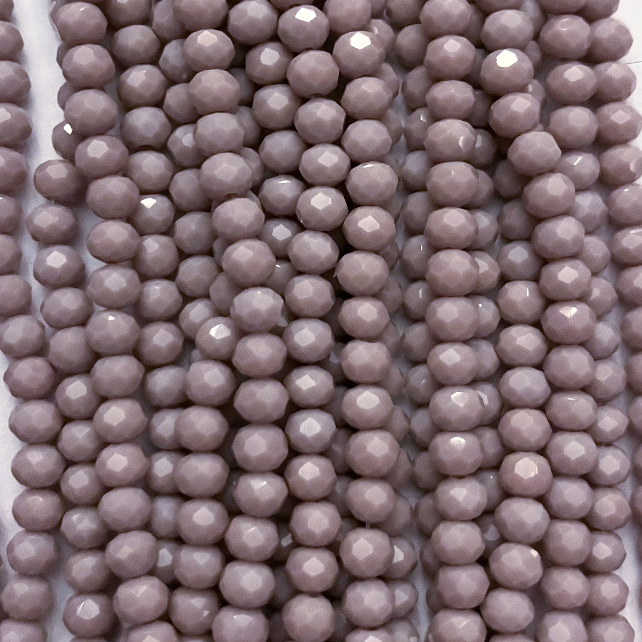 4mm Opaque Light Purple Crystal Beads (1 Strand, ~125 Beads) – Good ...